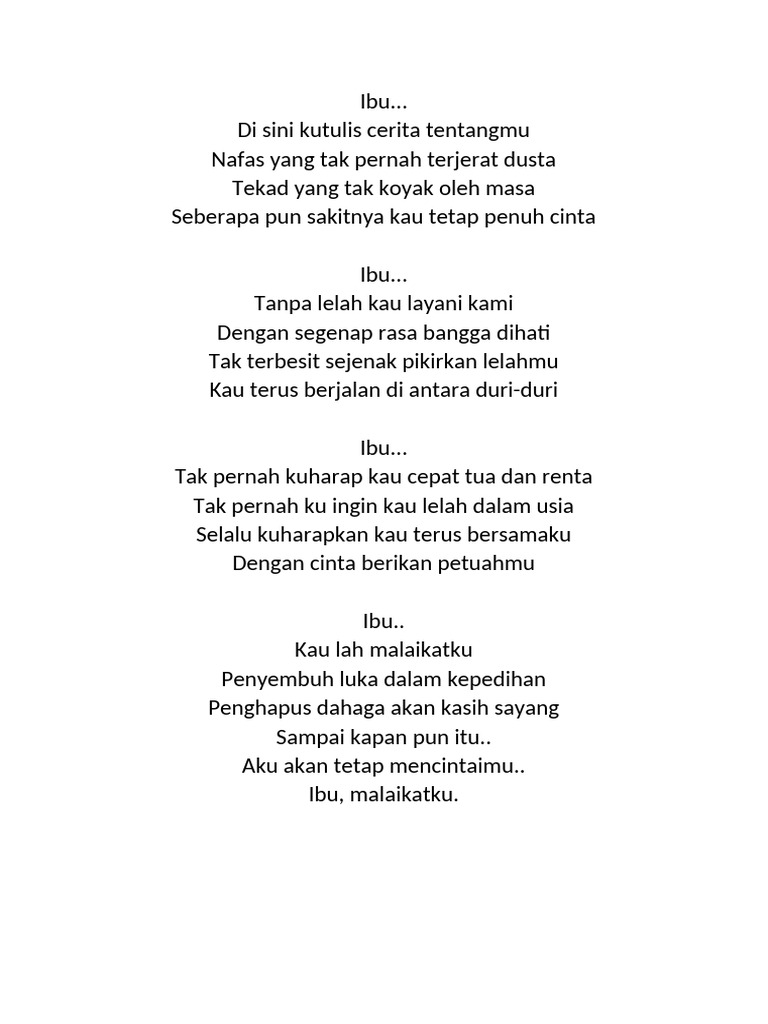 Puisi Hari Ibu | PDF