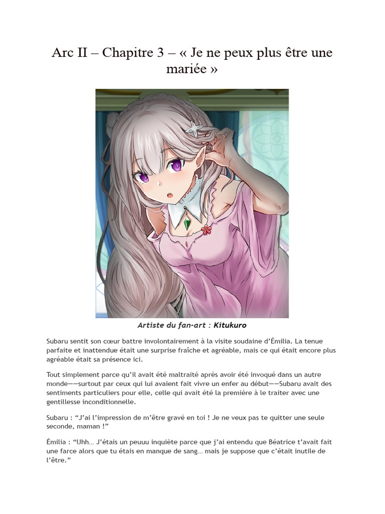 Arc 2 - Chapitre 3 Rezero FR | PDF