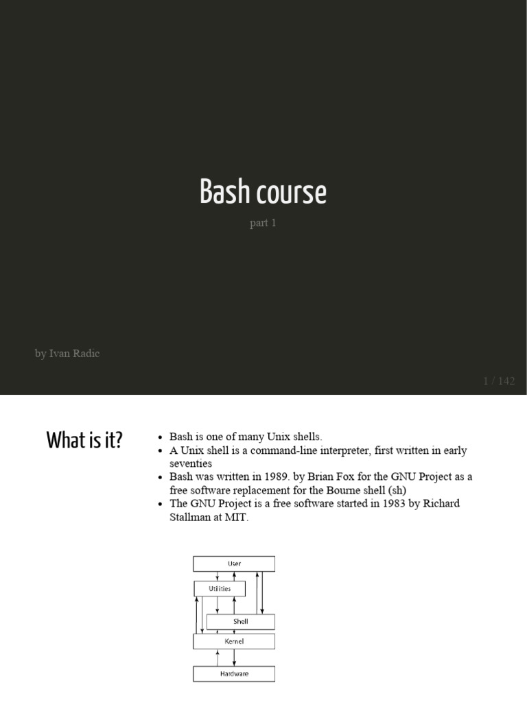 Bash Basics for Beginners | PDF | Operating System Technology | Computers
