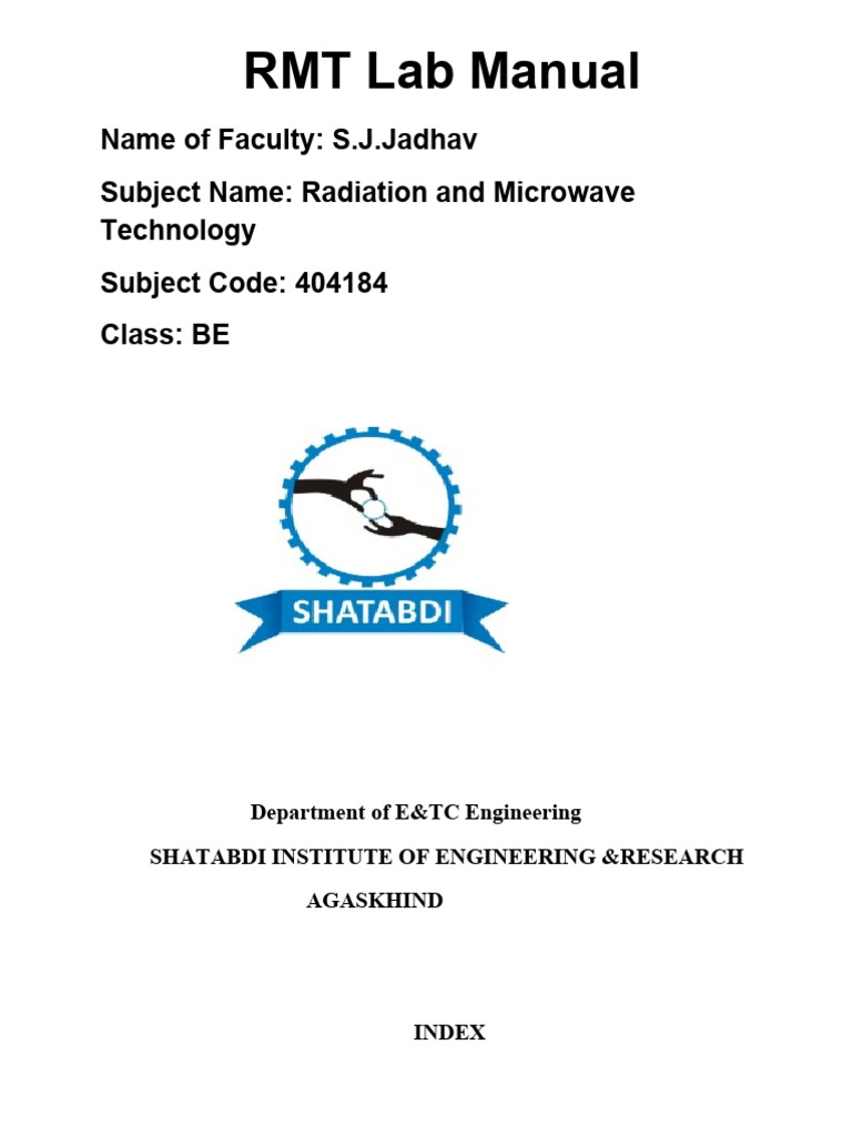 Lab Mannual RMT SJJ Be Sem 1 | PDF