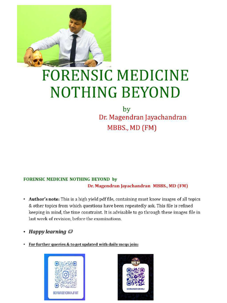 DR Magendran J - FMT Last Minute Revision - High Yield Images & Sections | PDF