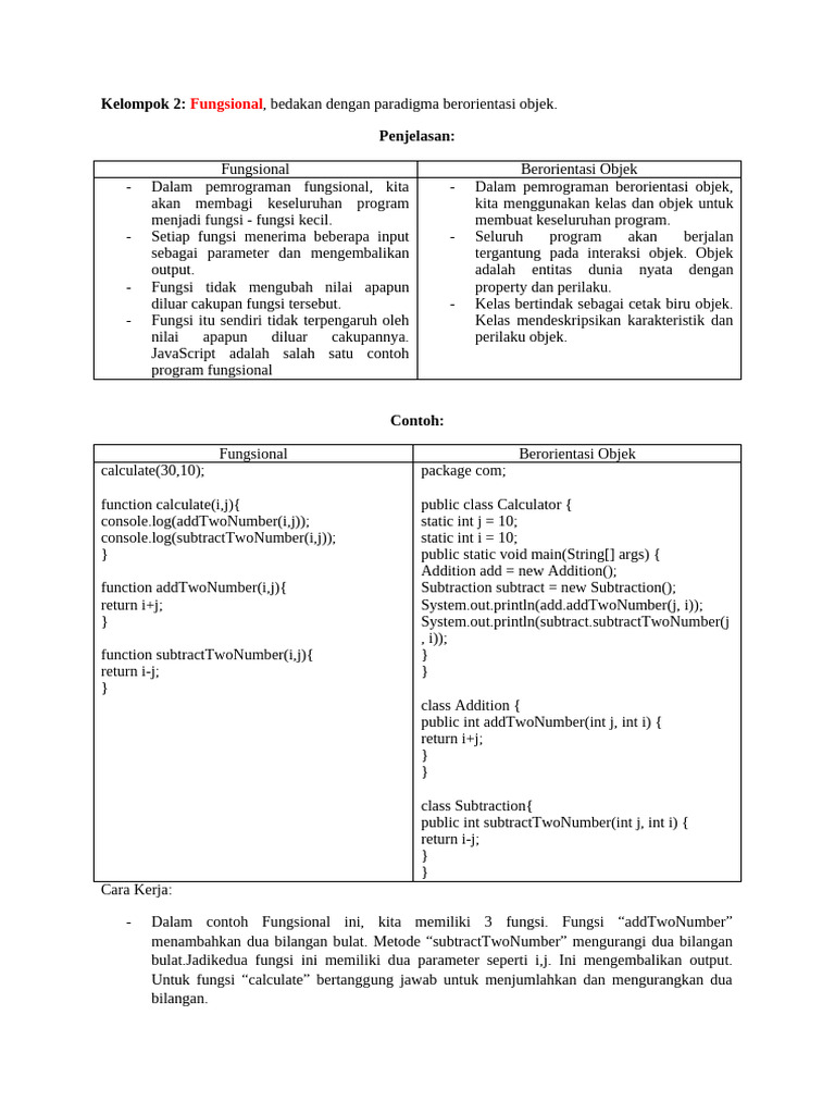 Paradigma Fungsional Vs Lainnya (Kel.2) | PDF