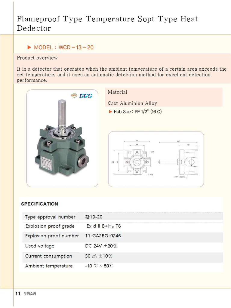 Fixed-Temperature Heat Detector (90 Degrees, Explos | PDF