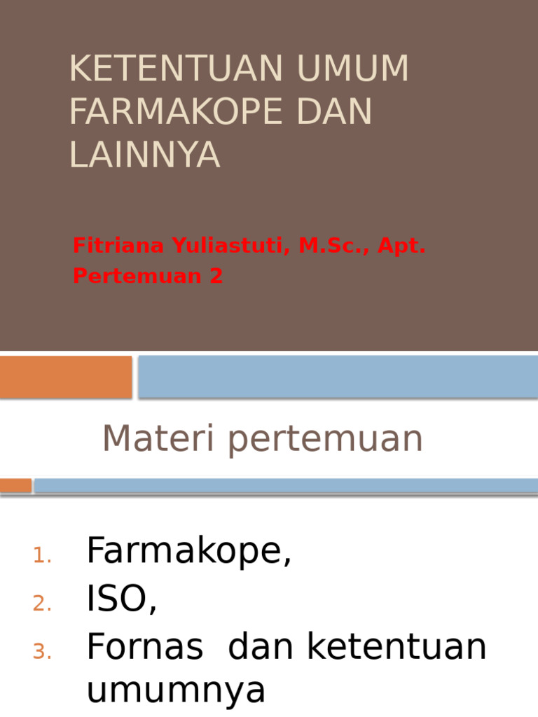 Pert 2 Ketentuan Umum | PDF