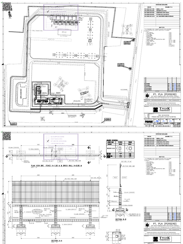 Skt-Gis150-Gen-Dg-004-E Fence and Gate Layout & Detail (RFC) | PDF