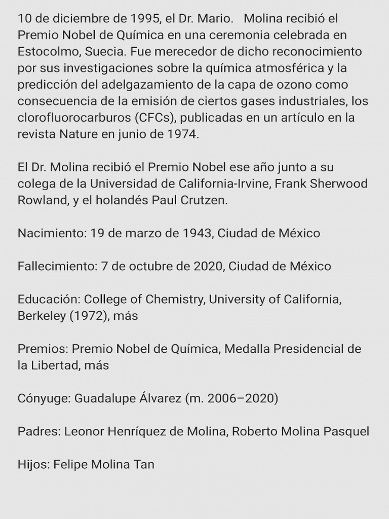 Mario Molina | PDF