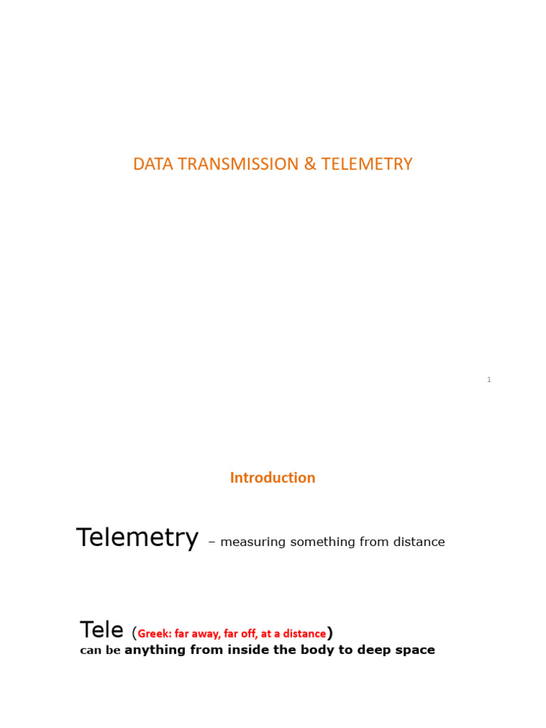 Lecture Telemetry | PDF