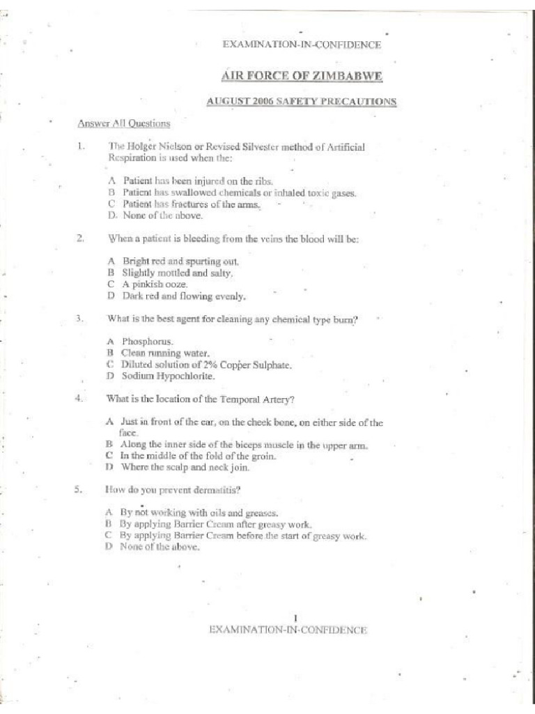 Safety Paper 2 | PDF