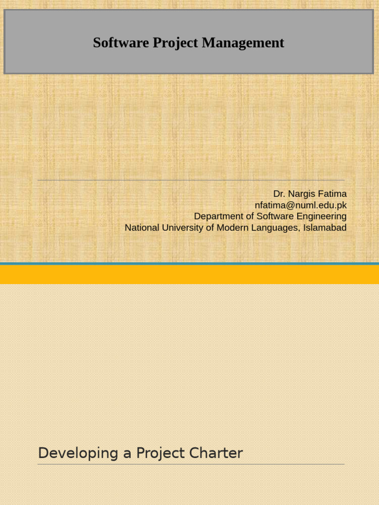 Lecture 13-15-Project Charter, Project Scope Management-1 | PDF