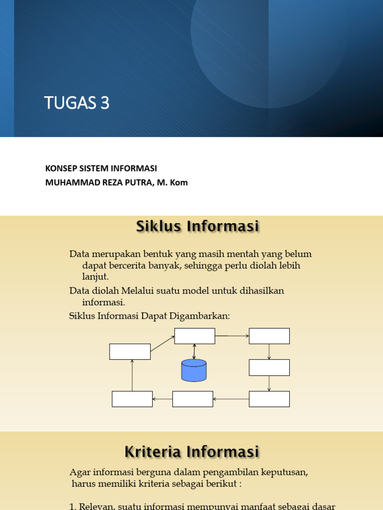 Pertemuan 3, KSI, E Learning | PDF