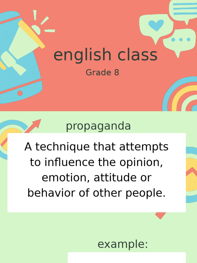 Grade 8-Propaganda | PDF