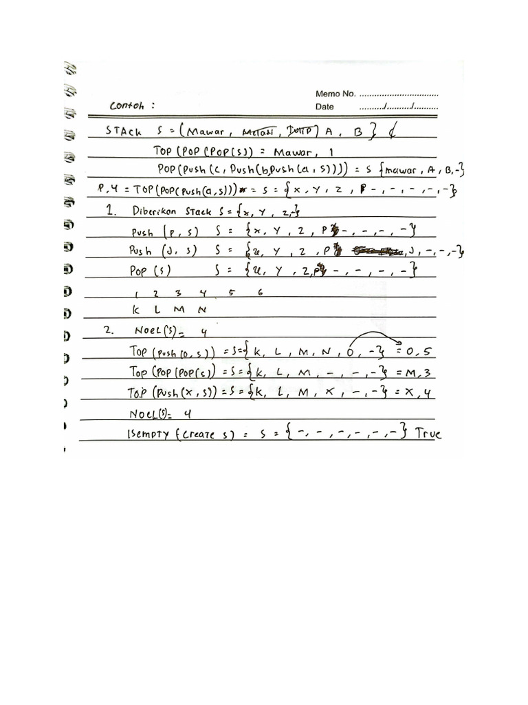 Mengerjakan Contoh Soal STACK | PDF