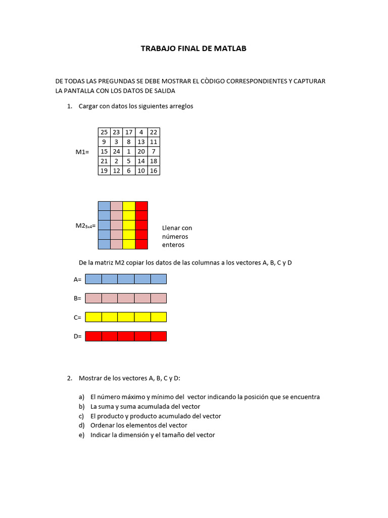 Trabajo Final Matlab | PDF