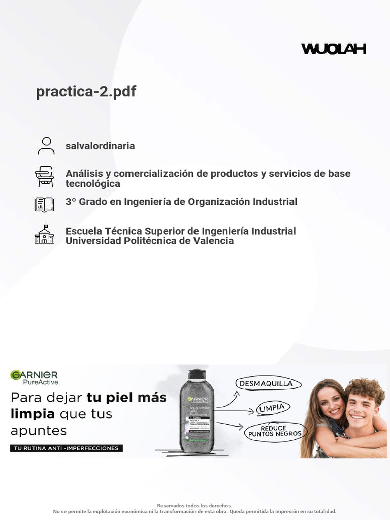 Wuolah Free Practica 2 | PDF