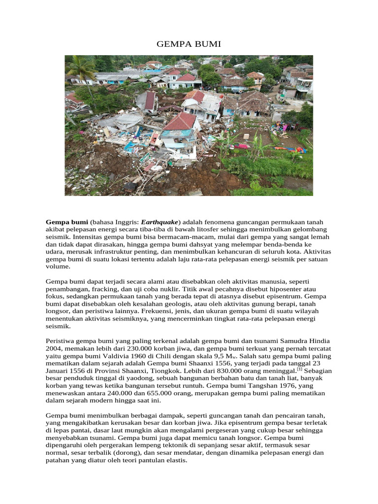 Gempa Bumi | PDF