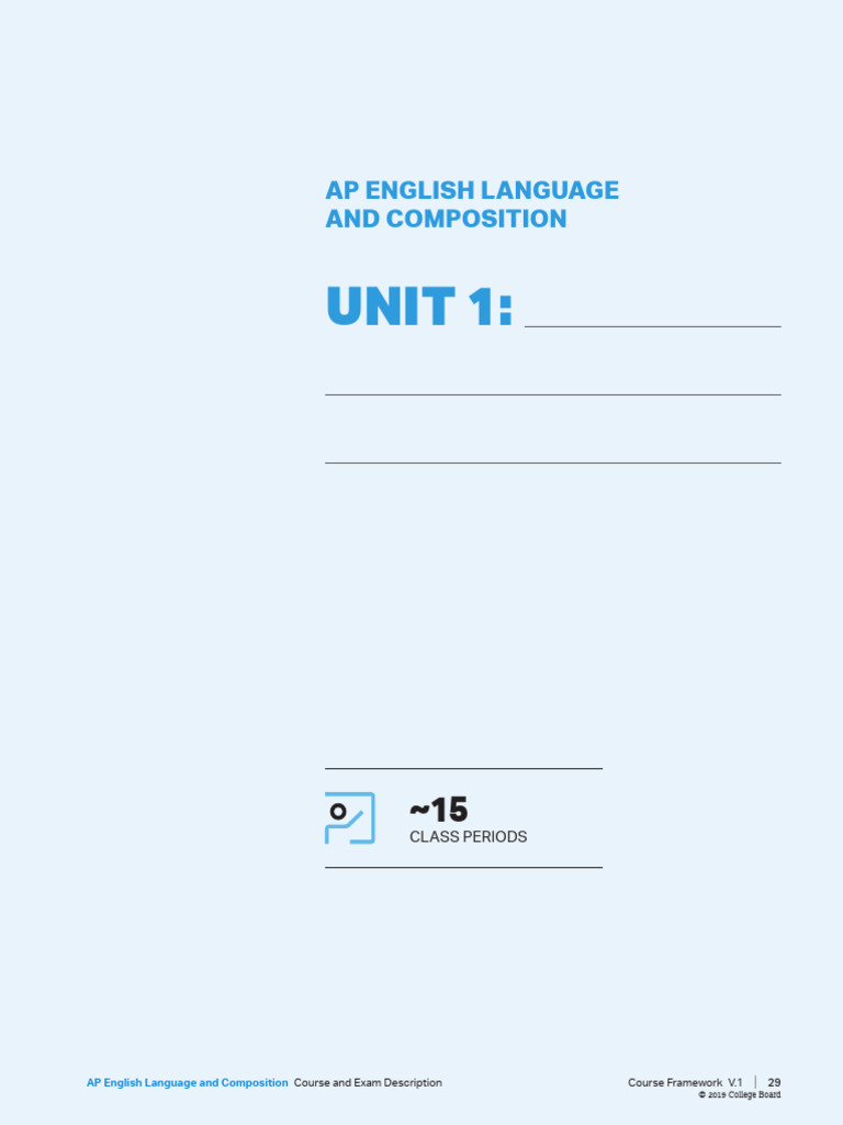 EnglishLanguage Unit1 | PDF
