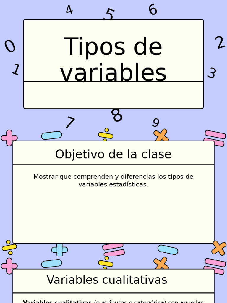 Tipos de Variables | PDF