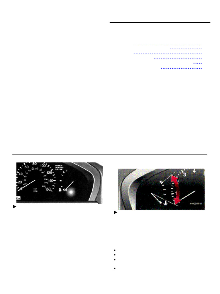 98-99 LS400 Owners Manual Dash Light Meanings | PDF | Transport | Vehicles