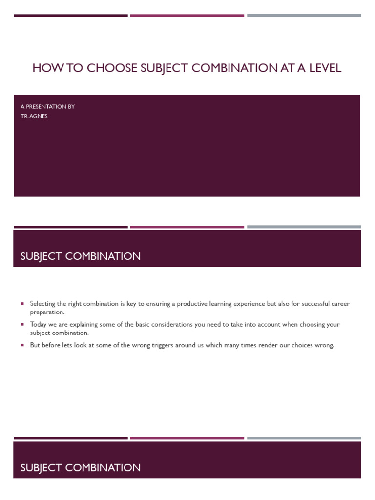 How To Choose Subject Combination at A Level | PDF | Engineering | Science