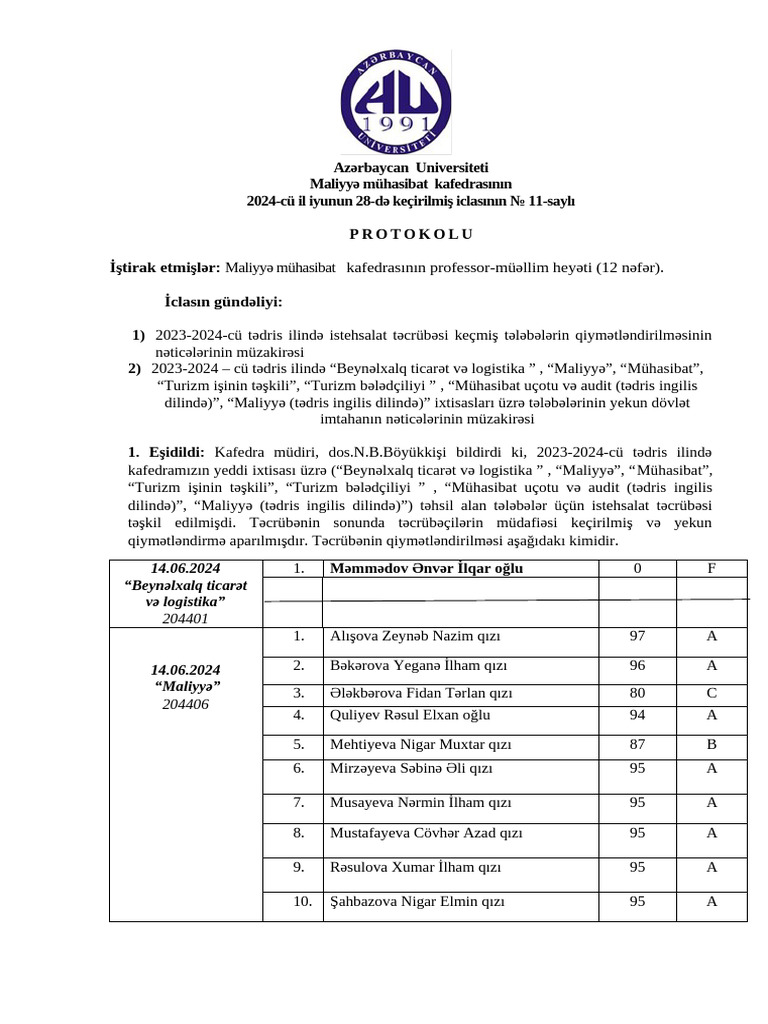 YDA 2024-Cü Il Bakalavr (1) (1) Davam Et | PDF