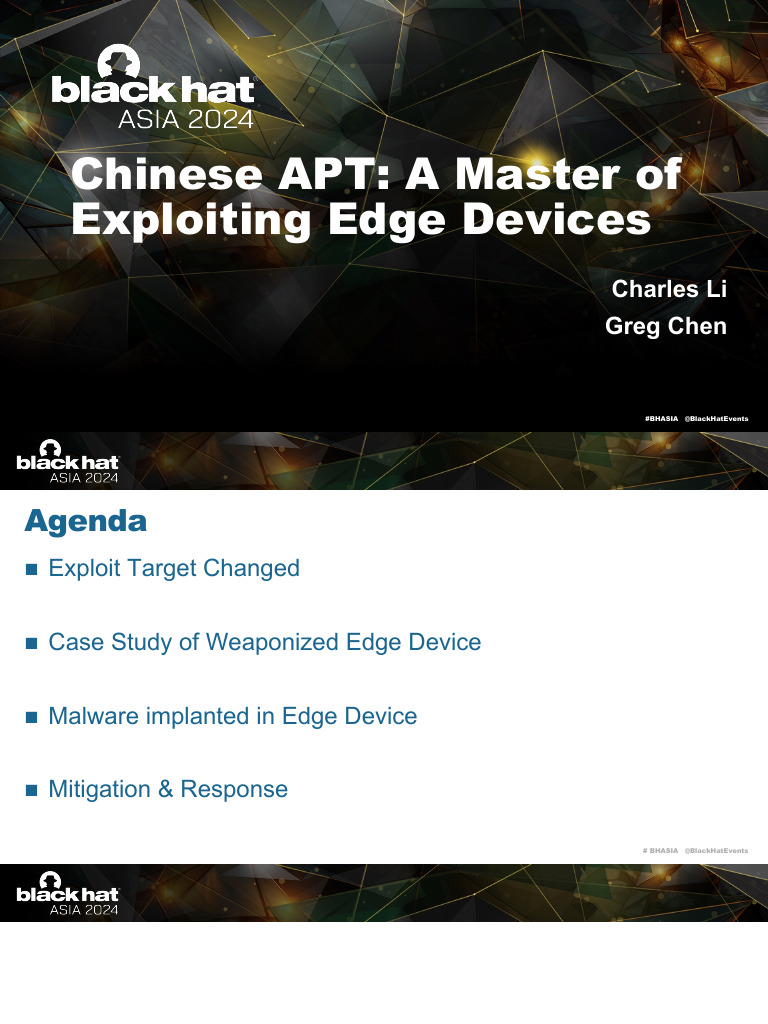 Asia 24 Chen Chinese APT | PDF