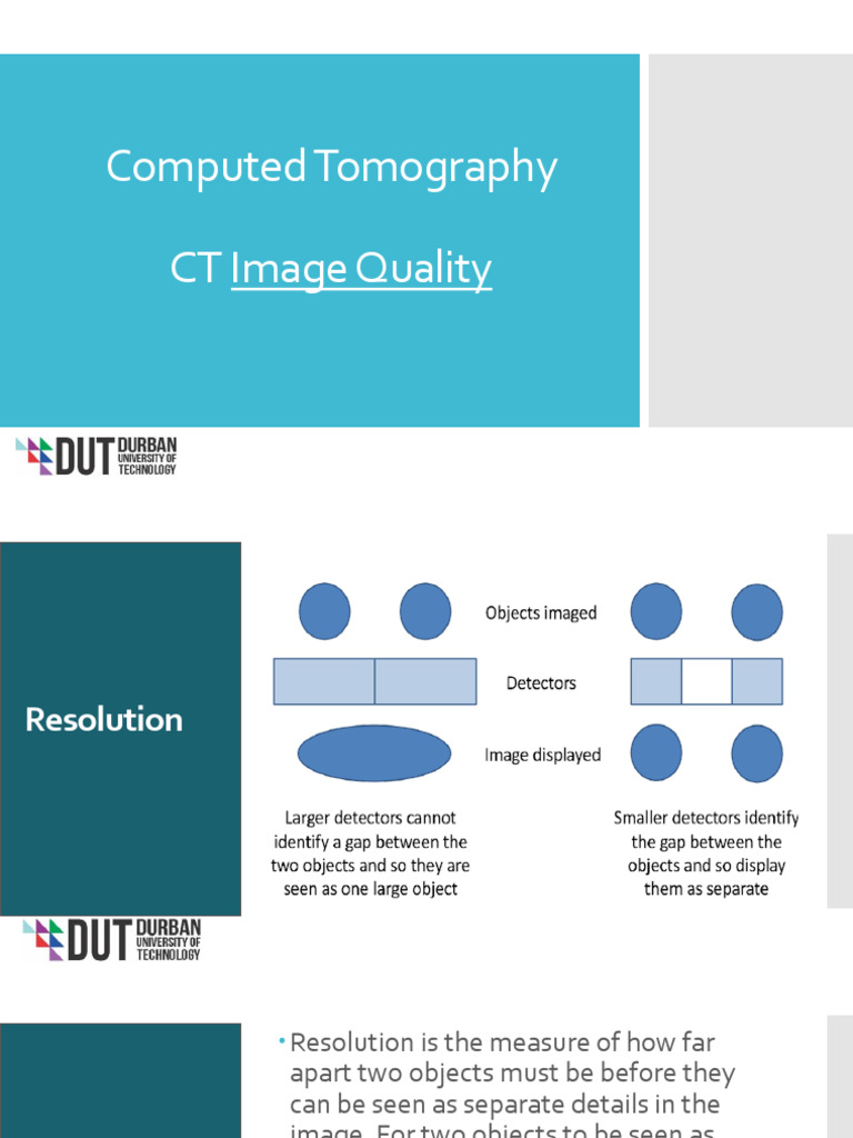 Physics of CT Image Quality | PDF