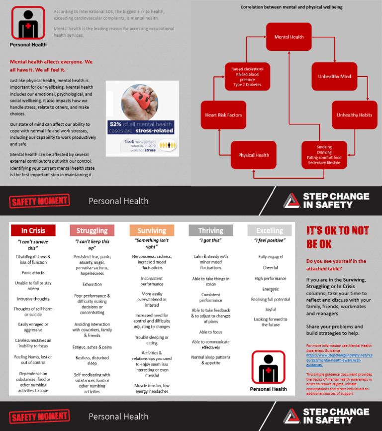 Personal Health Safety Moment | PDF