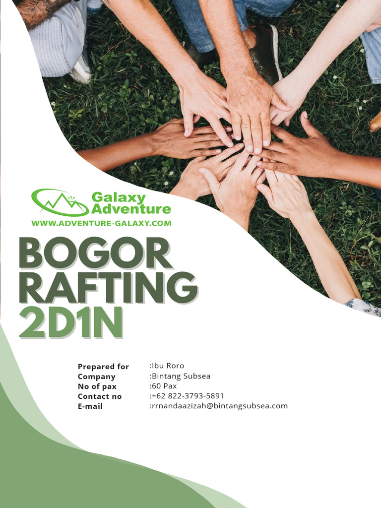 Bogor Rafting 2D1N Package - Ibu Roro (60pax) Bintang Subsea | PDF