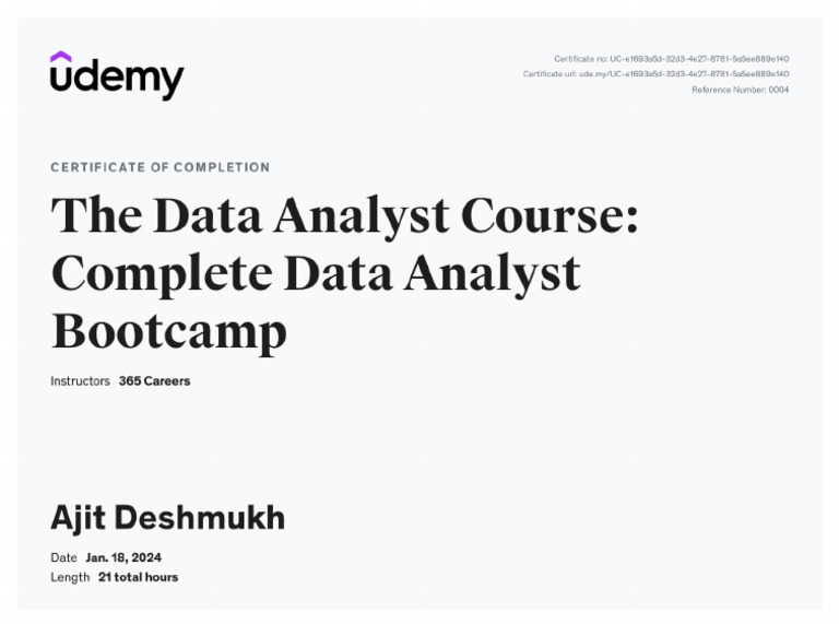 Data Analysis Bootcamp | PDF