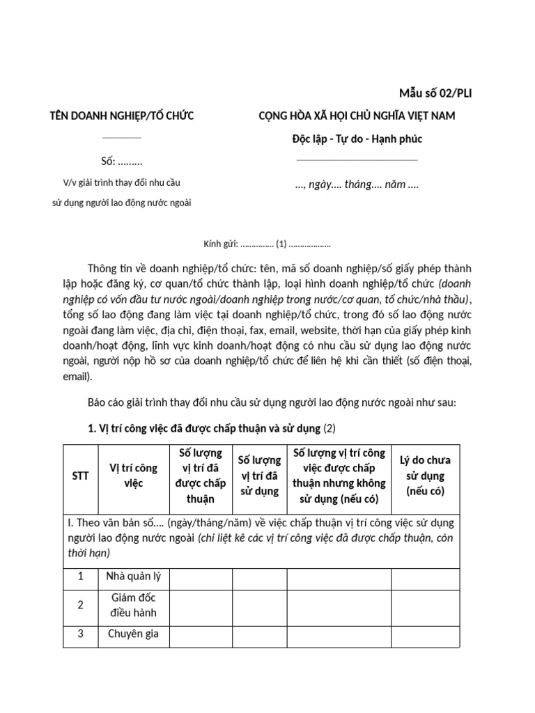 Mau So 02-PLI - 70 - 2023 - NĐ-CP | PDF