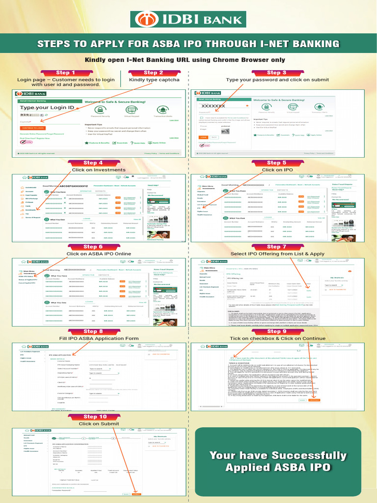 ASBA Steps I NET Banking | PDF | Security Engineering | Internet