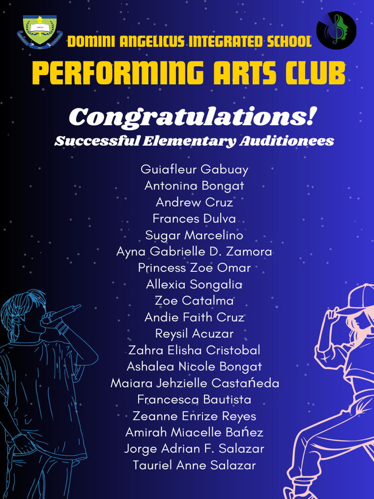 DAIS Performing Arts Club Poster | PDF