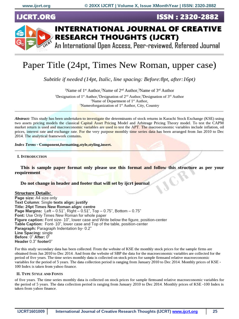 IJCRT PaperFormat | PDF