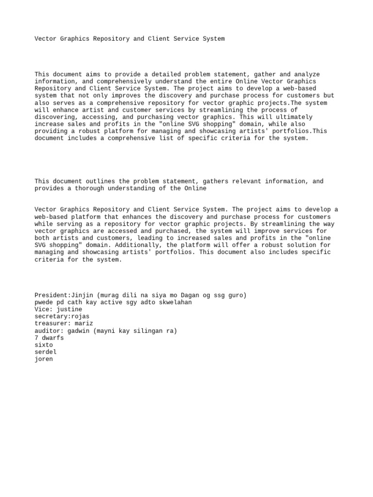 Vector Graphics Repository Notes | PDF