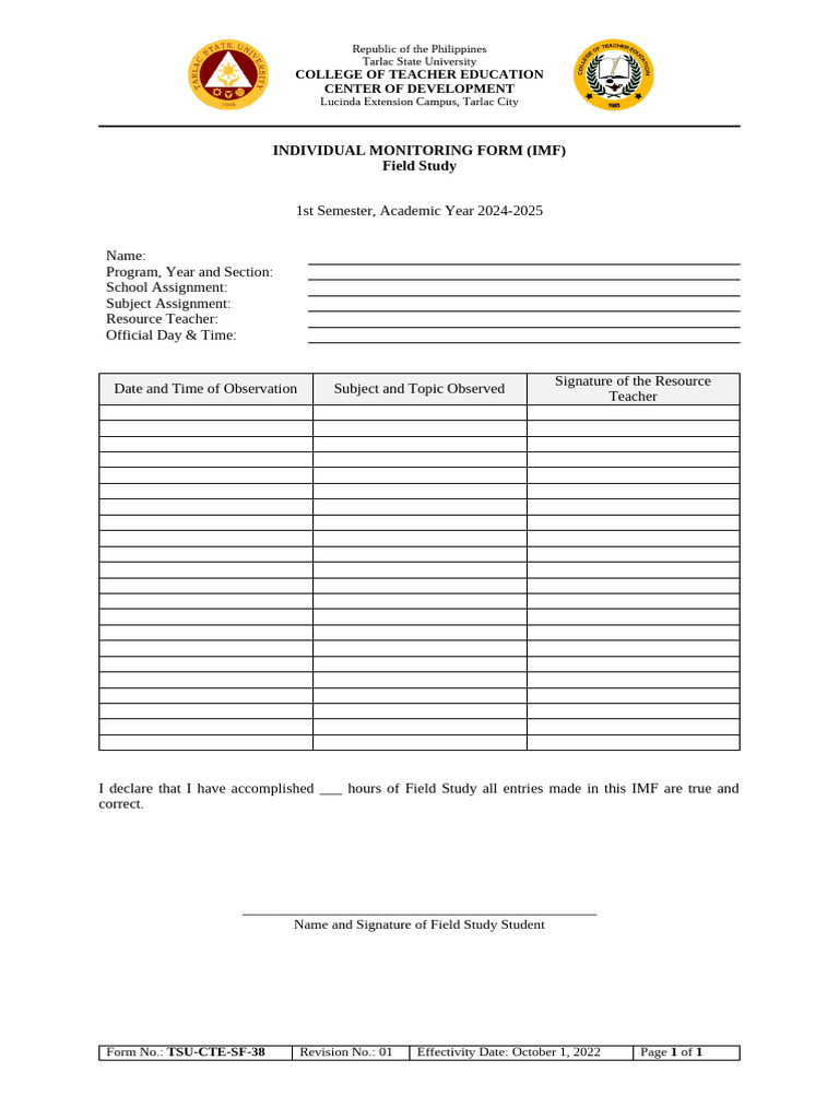 Imf Field Study | PDF