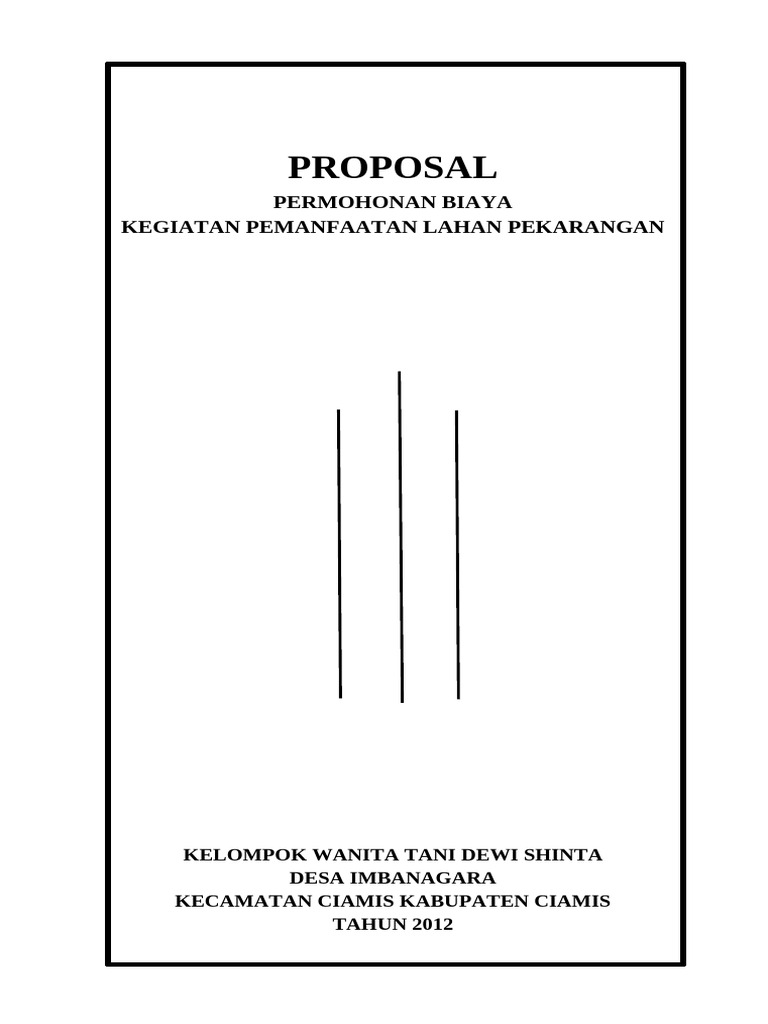 Contoh Proposal KWT KM | PDF