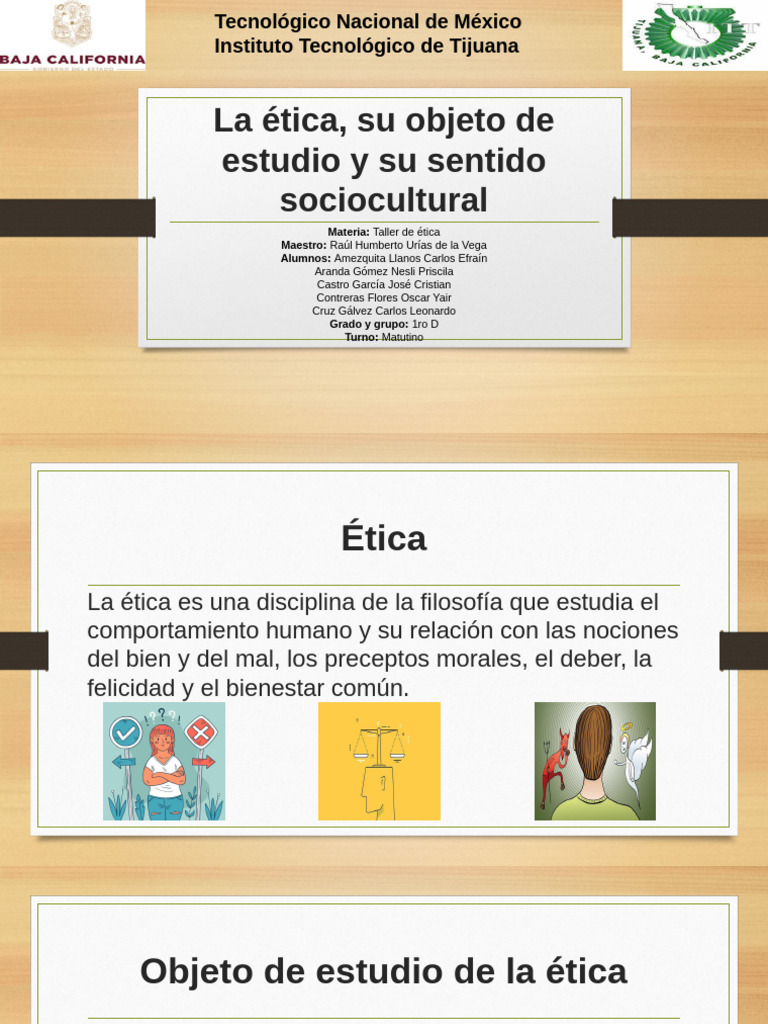 La Ética, Su Objeto de Estudio y Su Sentido Sociocultural | PDF