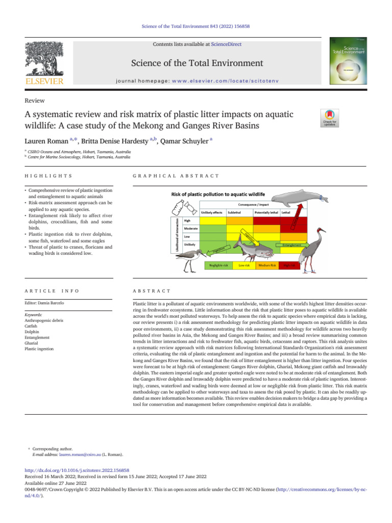 Lauren Et Al 2022 Mekong | PDF | Risk | River