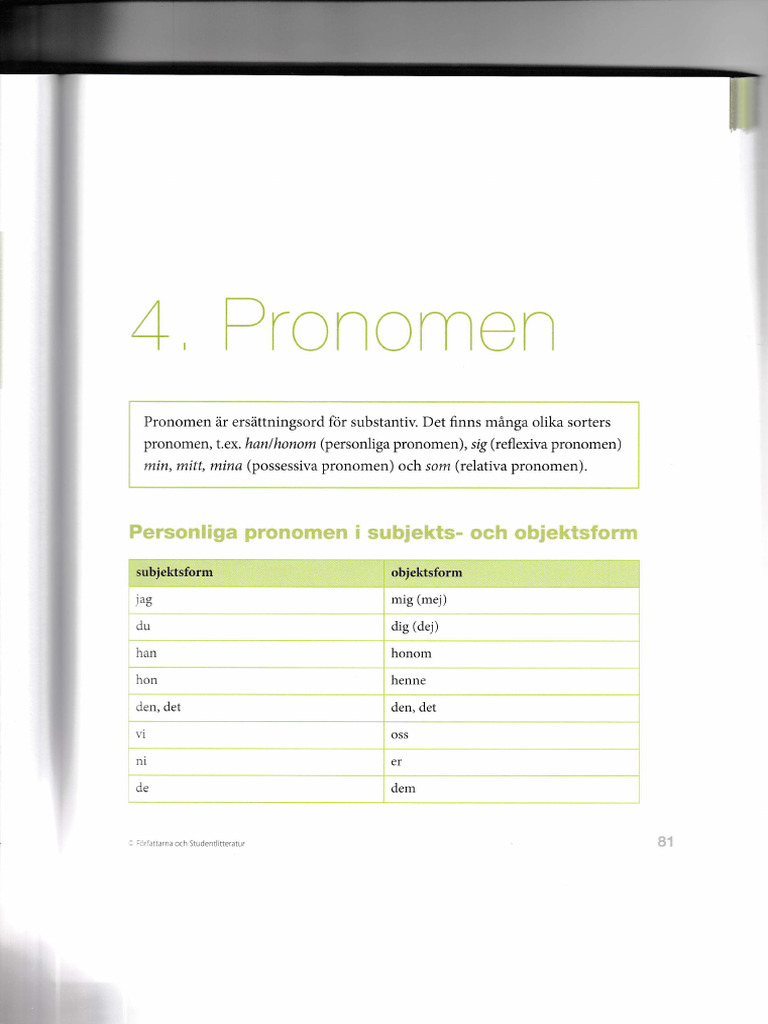 Pronomen | PDF