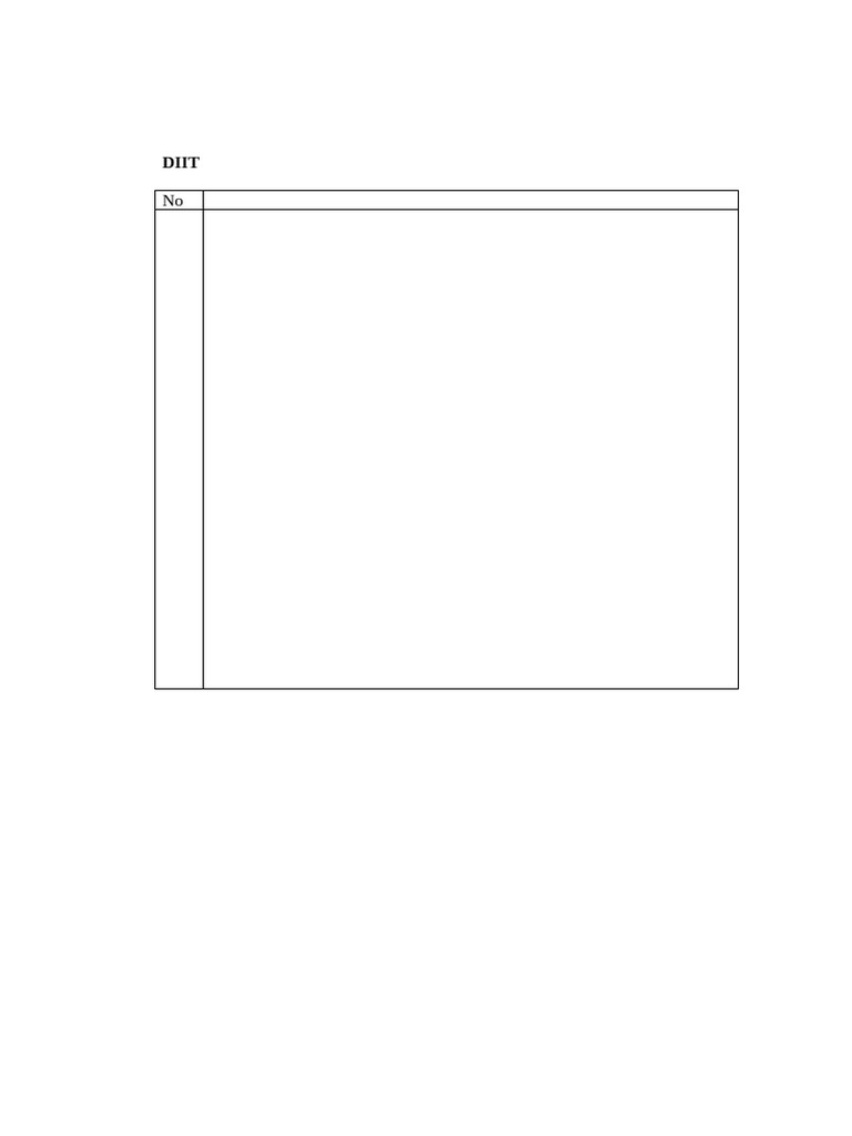 Form DIIT | PDF