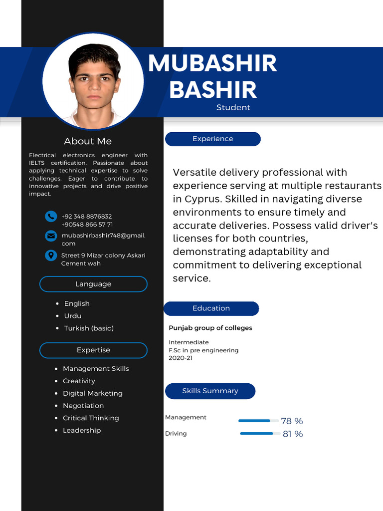 Mubashir Bashir CV 2024 | PDF