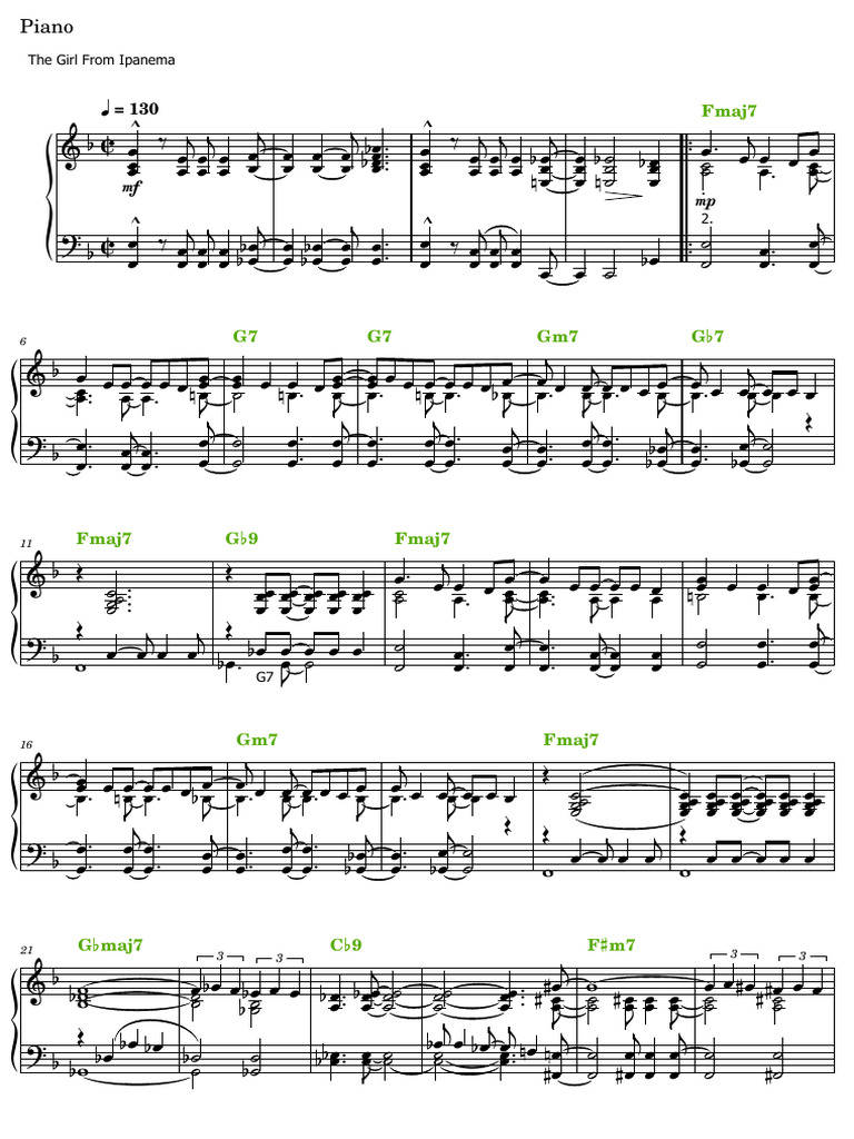 Girl From Ipanema Piano Pdf 7014