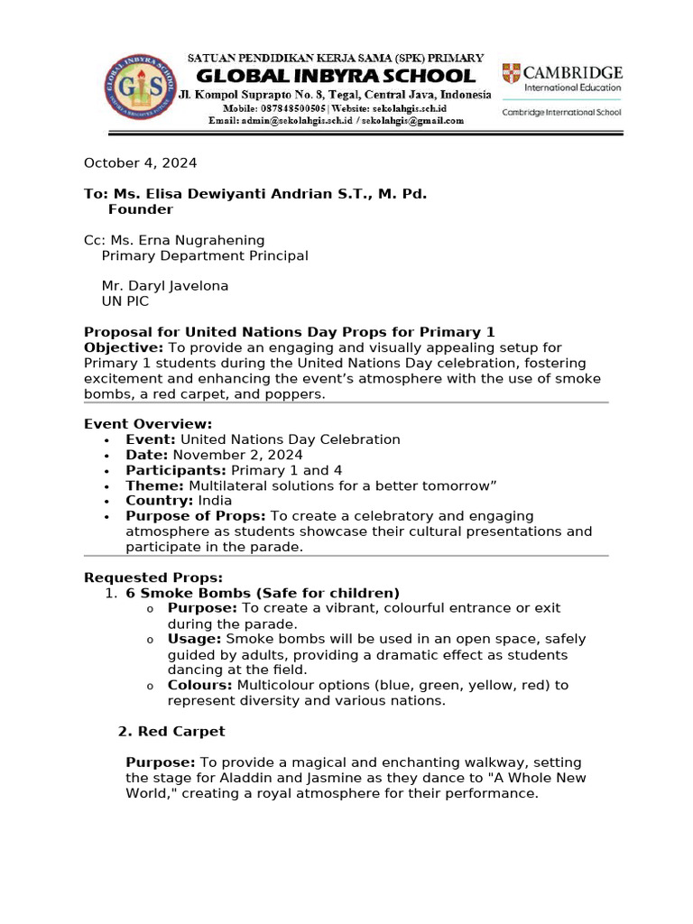 Un Proposal India | PDF