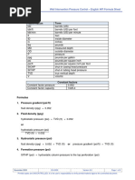 14 IWCF Formula Sheet - Well Intervention - English API | PDF