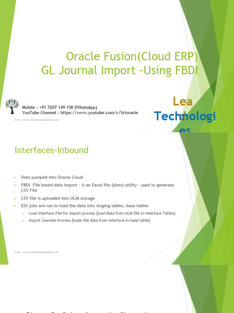 GLImport FBDI | PDF