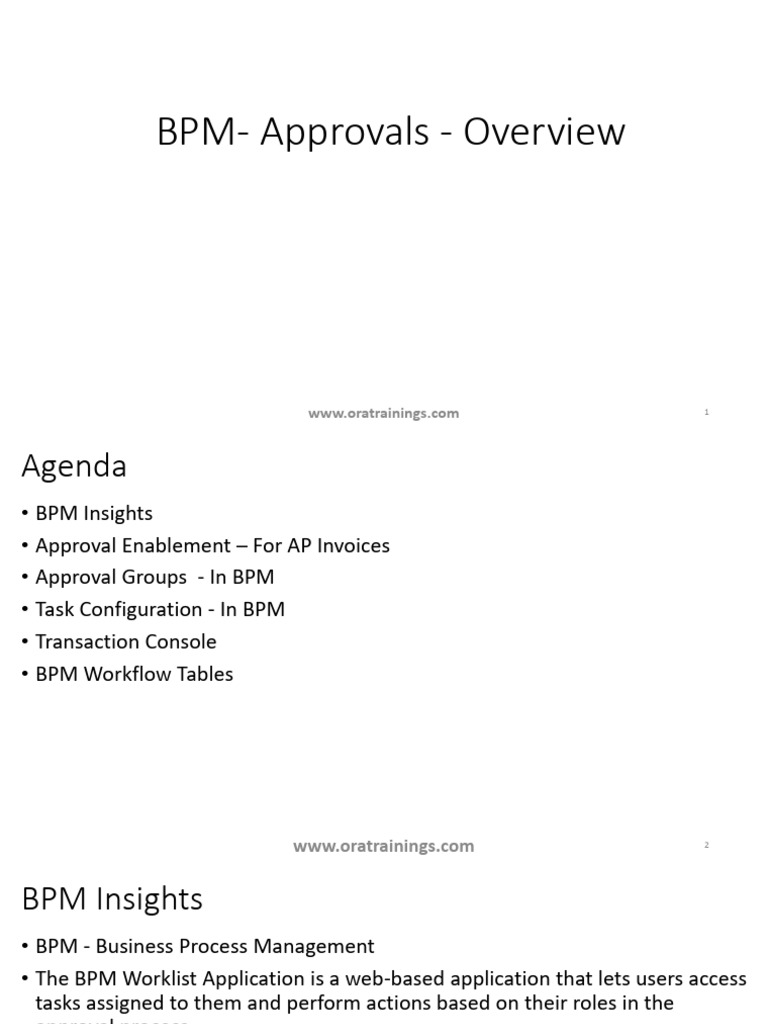 Bpm Approval Foundation Pdf