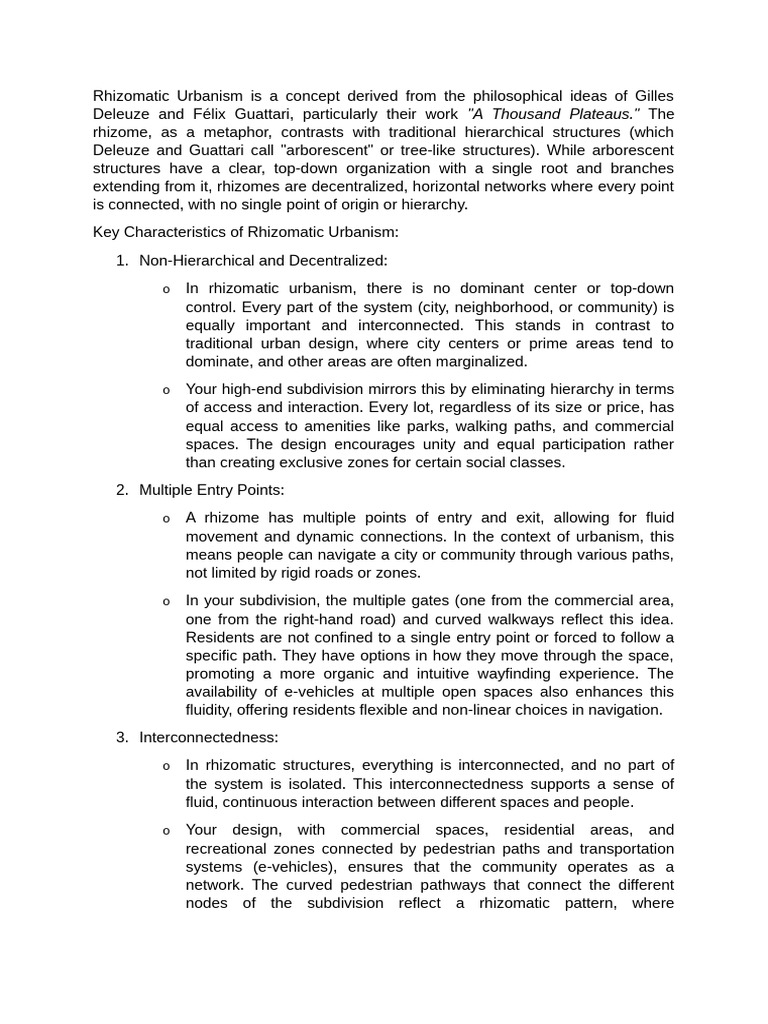 Rhizomatic Urbanism | PDF