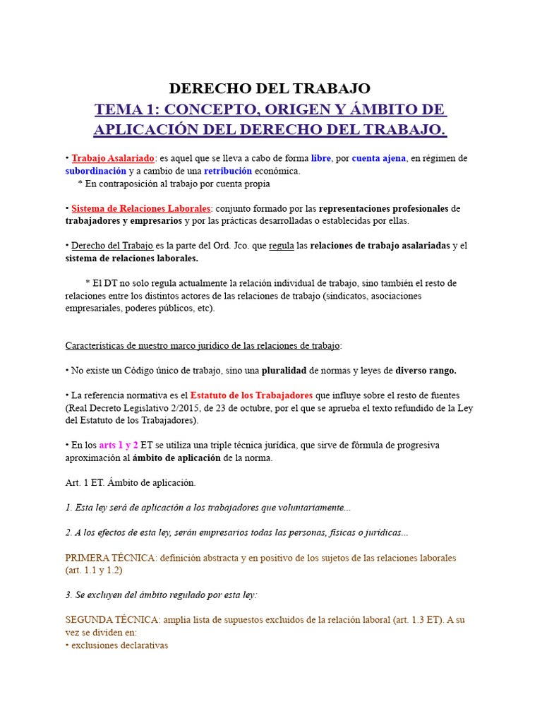 Wuolah Free Derecho Del Trabajo Completo Gulag Free | PDF