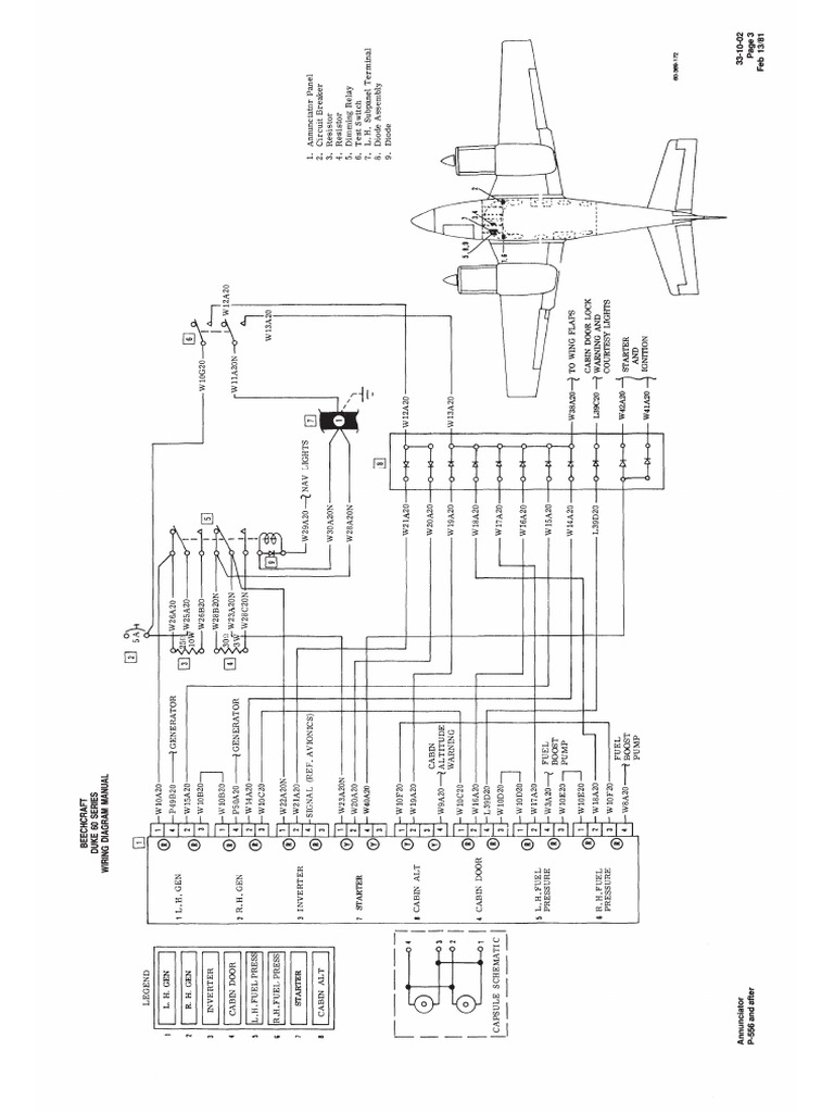 Duke B60 Annunciator Panel Wiring Diagram | PDF