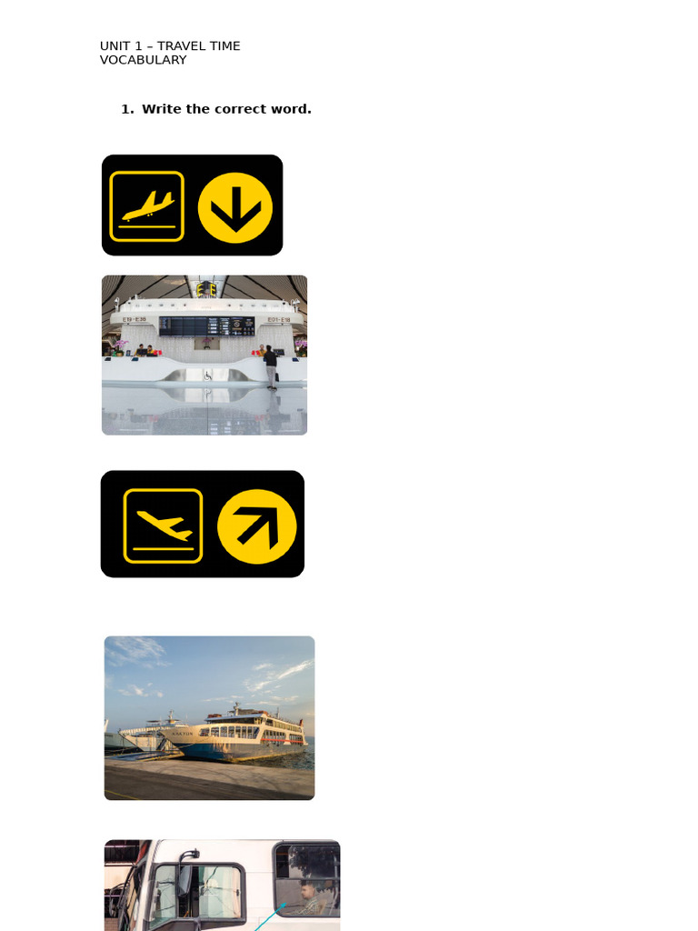 Unit 1 - Vocabulary | PDF